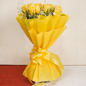 Forever 10 Yellow Roses | Instant Delivery In Vijayawada