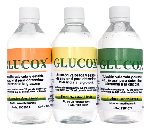 GLUCOX. Solución valorada y estable de uso oral para det tolerancia a ...