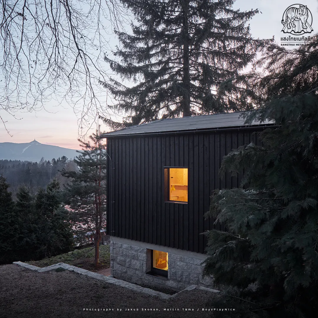 House Behind the Wall ไอเดียออกแบบผนังบ้านโทนสีดำ ที่ช่วยเพิ่มความทัน ...