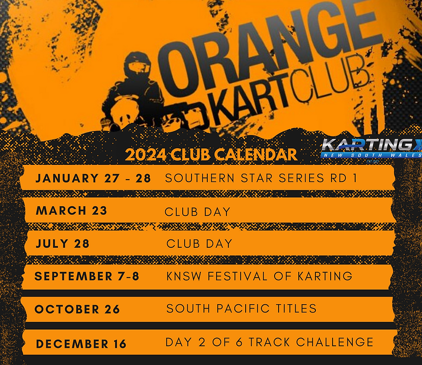 OKC Calendar | Orangekartclub