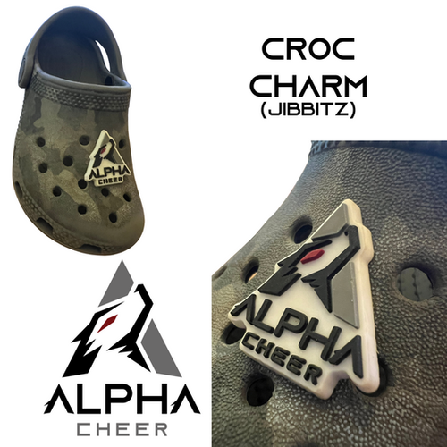 Alpha Croc Charm - Jibbitz | Alpha Cheer And Tumb