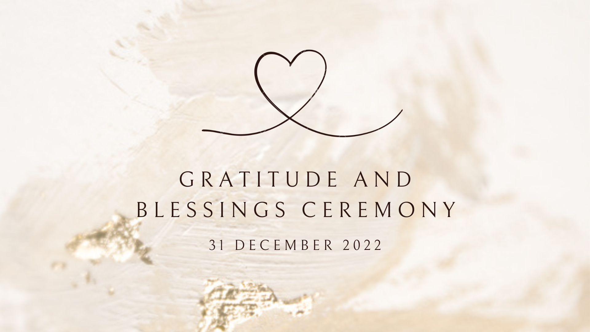 Gratitude and Blessings Ceremony | gasshocenter