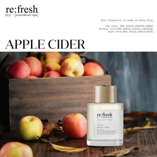 re:fresh Reed Diffuser 140ml-Apple Cider | thefabuloushop