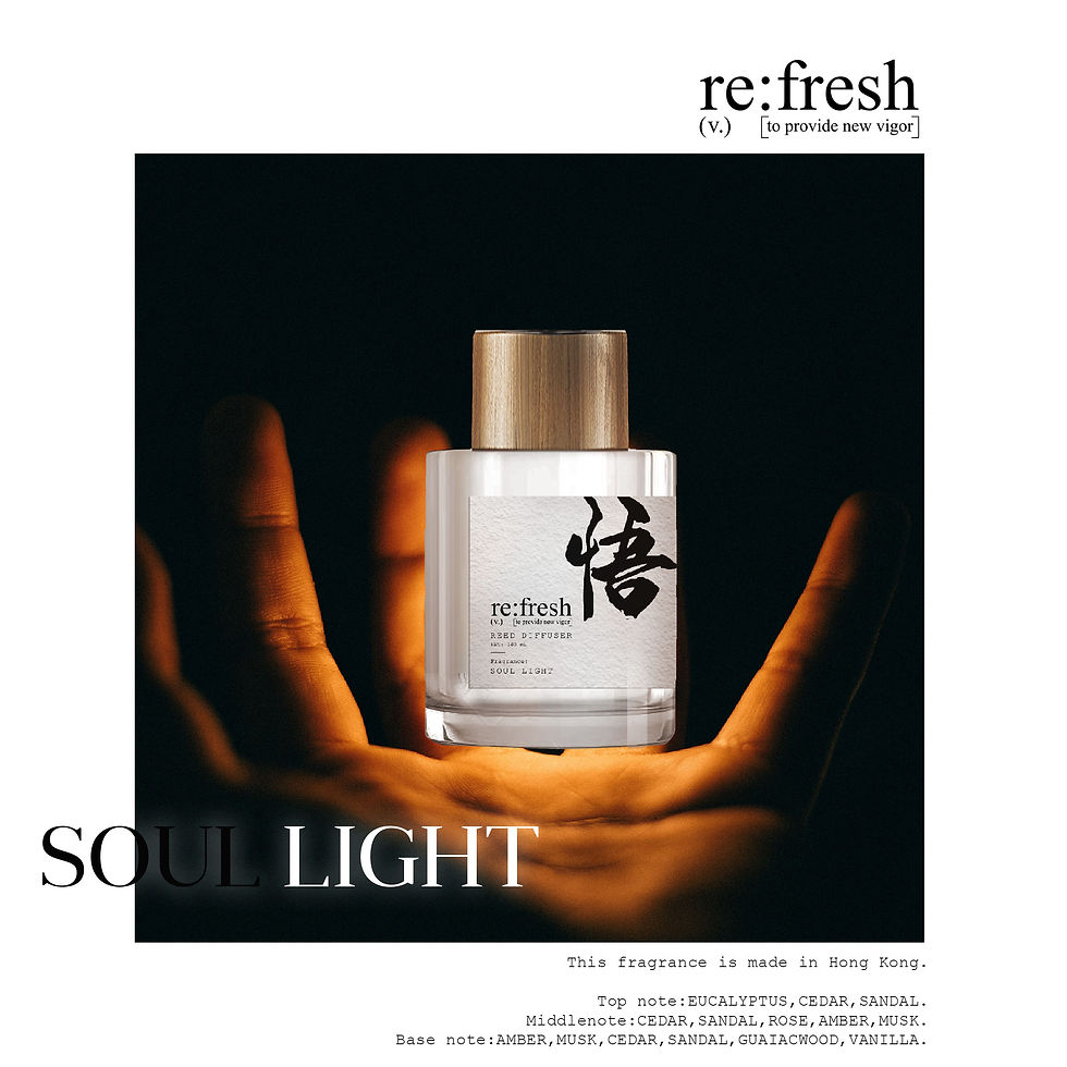 re:fresh Reed Diffuser 140ml-Soul Light | thefabuloushop