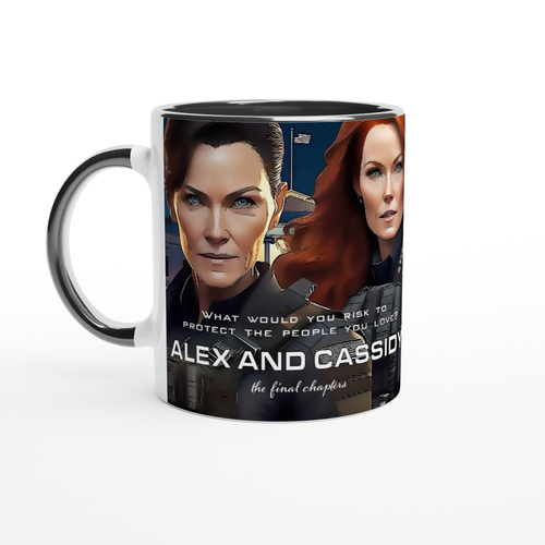 What Would You Risk—Claire Ceramic Mug with Color Inside | Bumbling Bard