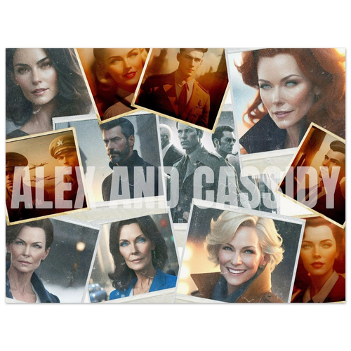 Alex and Cassidy 12x16 Museum-Quality Matte Paper Poster | Bumbling Bard