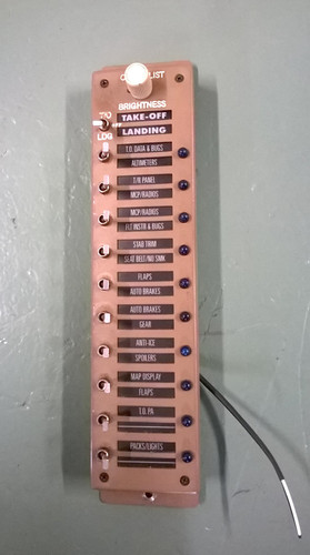 757/767 Main Instrument Panel Electronic Checklist | aphs
