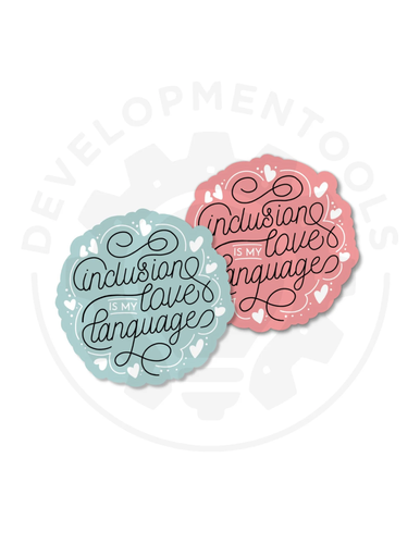 Inclusion is My Love Language Sticker (Script Version) | Developmentools