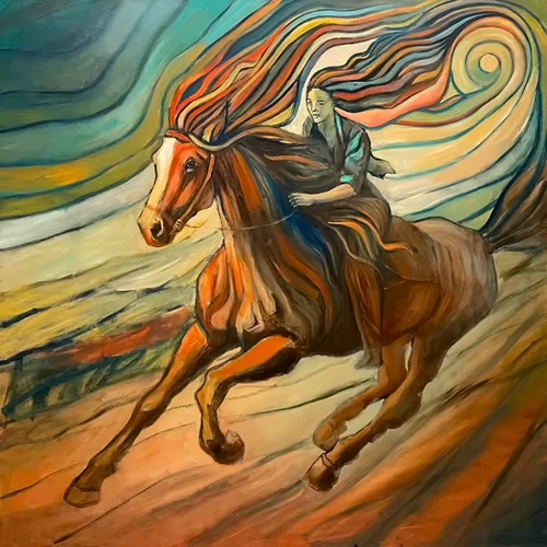 Chasing the Twilight Wind | Horse Art