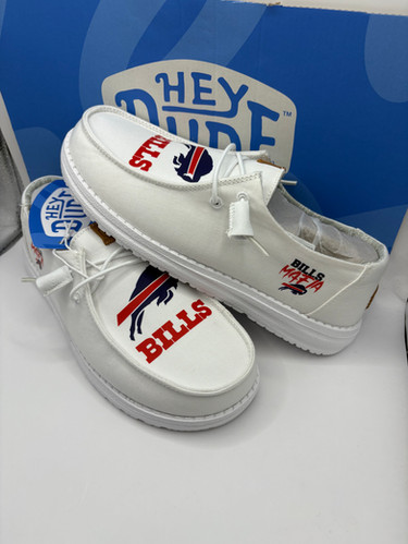 Custom Buffalo Bills Hey Dude Shoes | Nepa Custom Designing