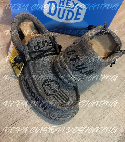 Custom GFYM KENWORTH HeyDudes | NepaCustomDesigning
