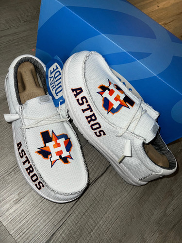 Custom Houston Astros Hey Dude Shoes | Nepa Custom Designing