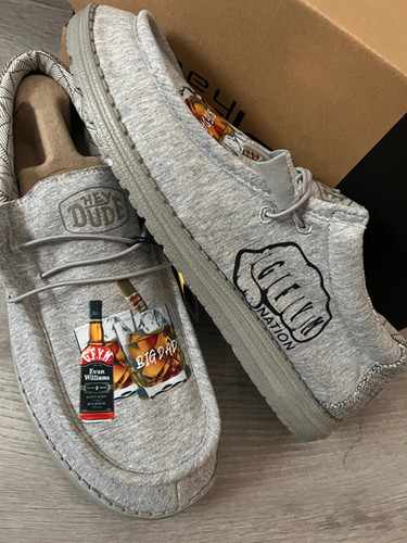 Custom Iron Mike GFYM Hey Dude Shoes | Nepa Custom Designing