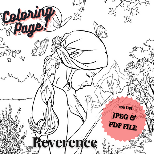 Reverence Coloring Page | Alexandra Verhoven