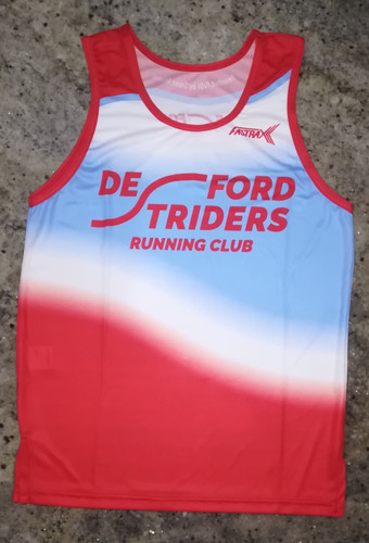 Mens Club Vest with club logo S, M, L, XL, XXL | Desford Striders