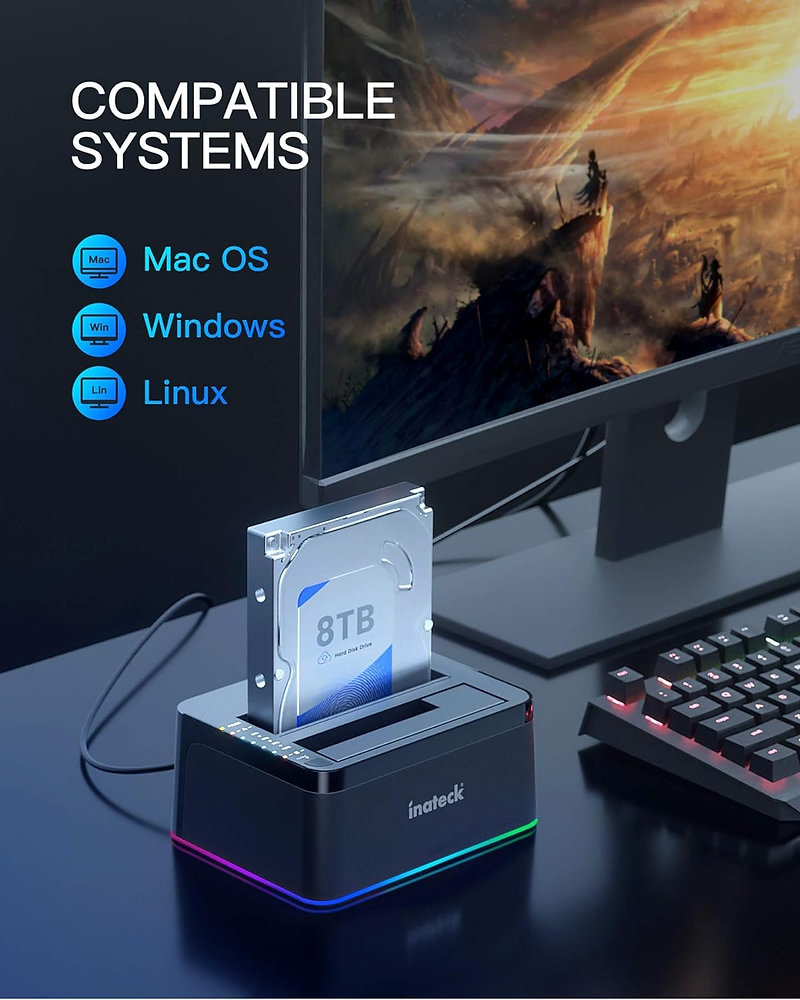 Feature Product: Inateck RGB SATA to USB 3.0 Hard Drive Docking Station ...