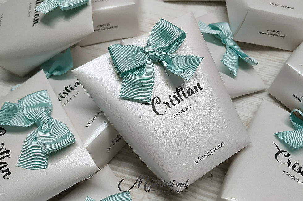 Cutiute originale ca marturii, bomboniere pentru nunta sau cumetrie