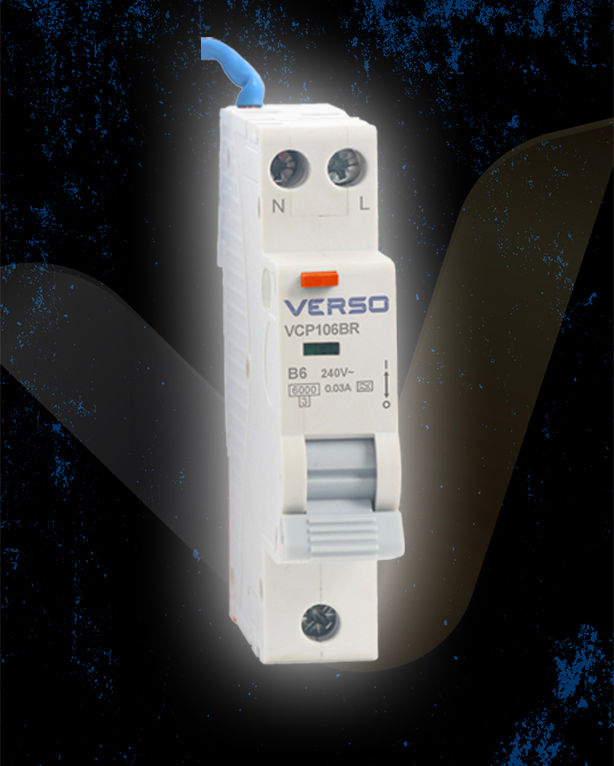 Verso 6A Type A Compact RCBO (B Curve) | VERSO by PREMSPEC