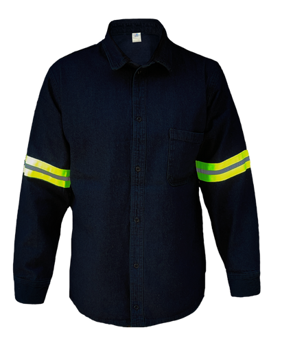 Camisa Industrial de Mezclilla con Cinta Reflejante IPF | Ropa y ...