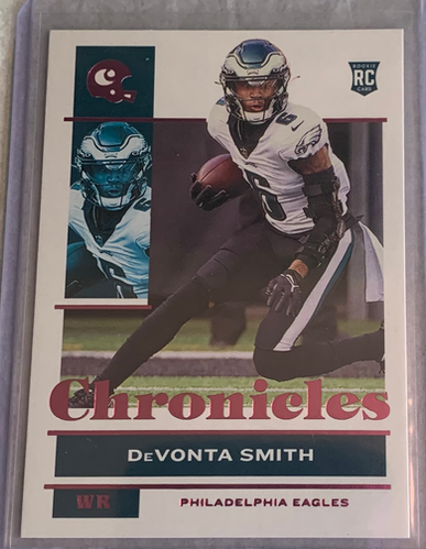 DeVonta Smith Pink Chronicles RC | GoldenCardCollection
