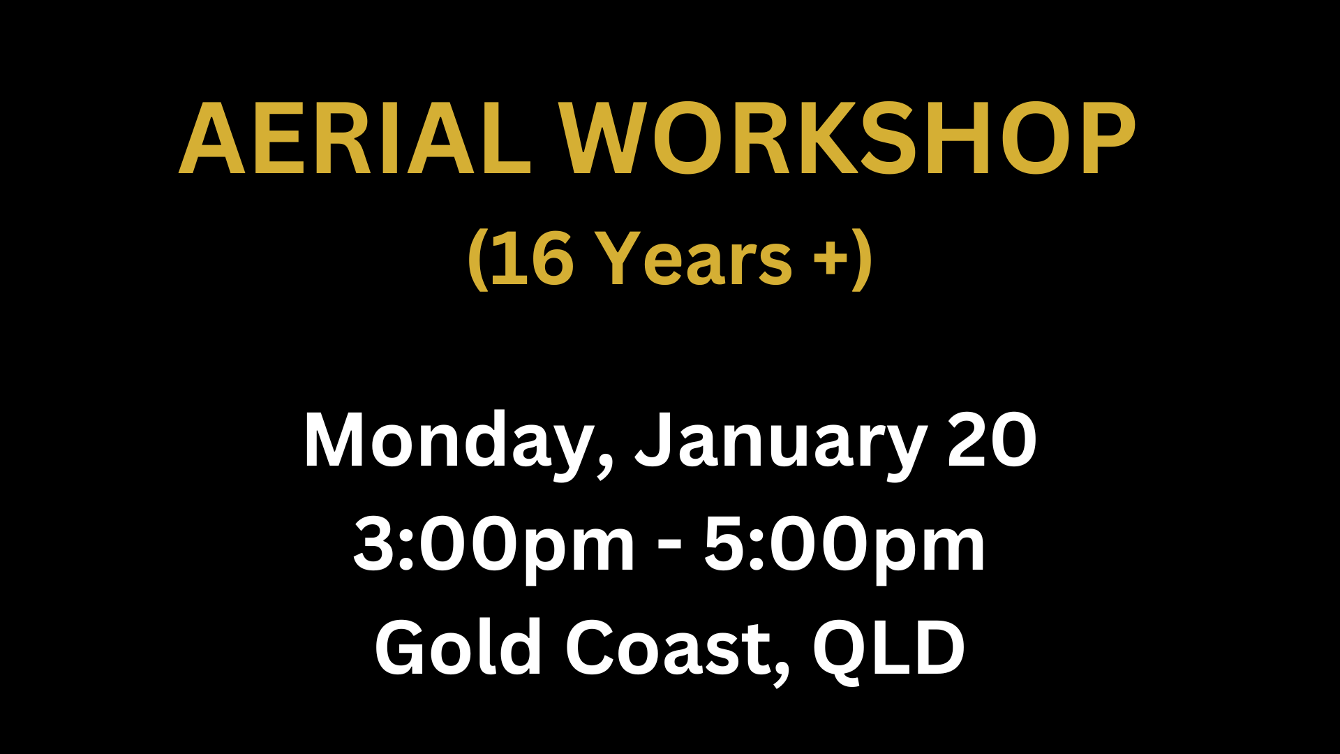 Aerial Workshop (16 Years +) | Bend The Air
