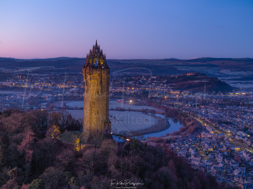 IMG00455 - Wallace Monument and the City of Stirling at sunrise ...