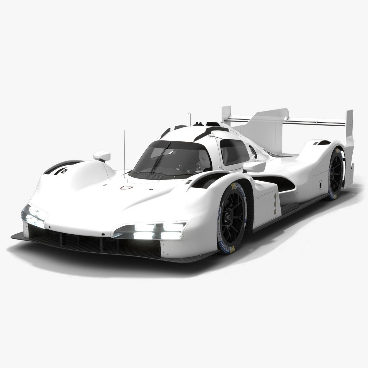 Porsche 963 LMDh Hypercar Season 2023 White Mockup 3D model ...