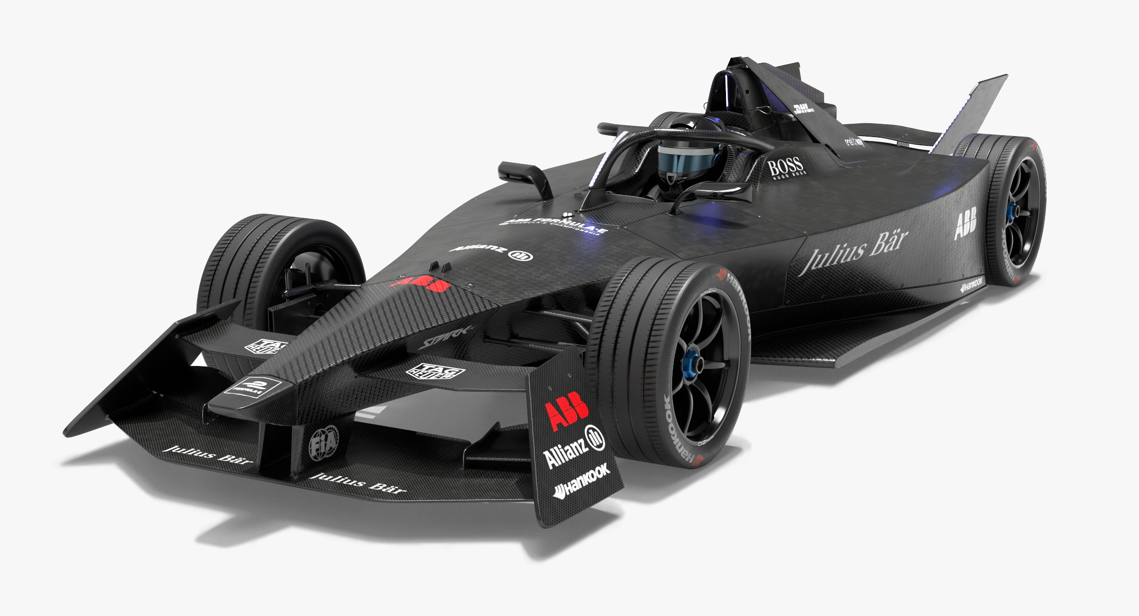Gen3 Formula E Race Car Season 2022 - 2023 Carbon Low-poly PBR 3D model ...