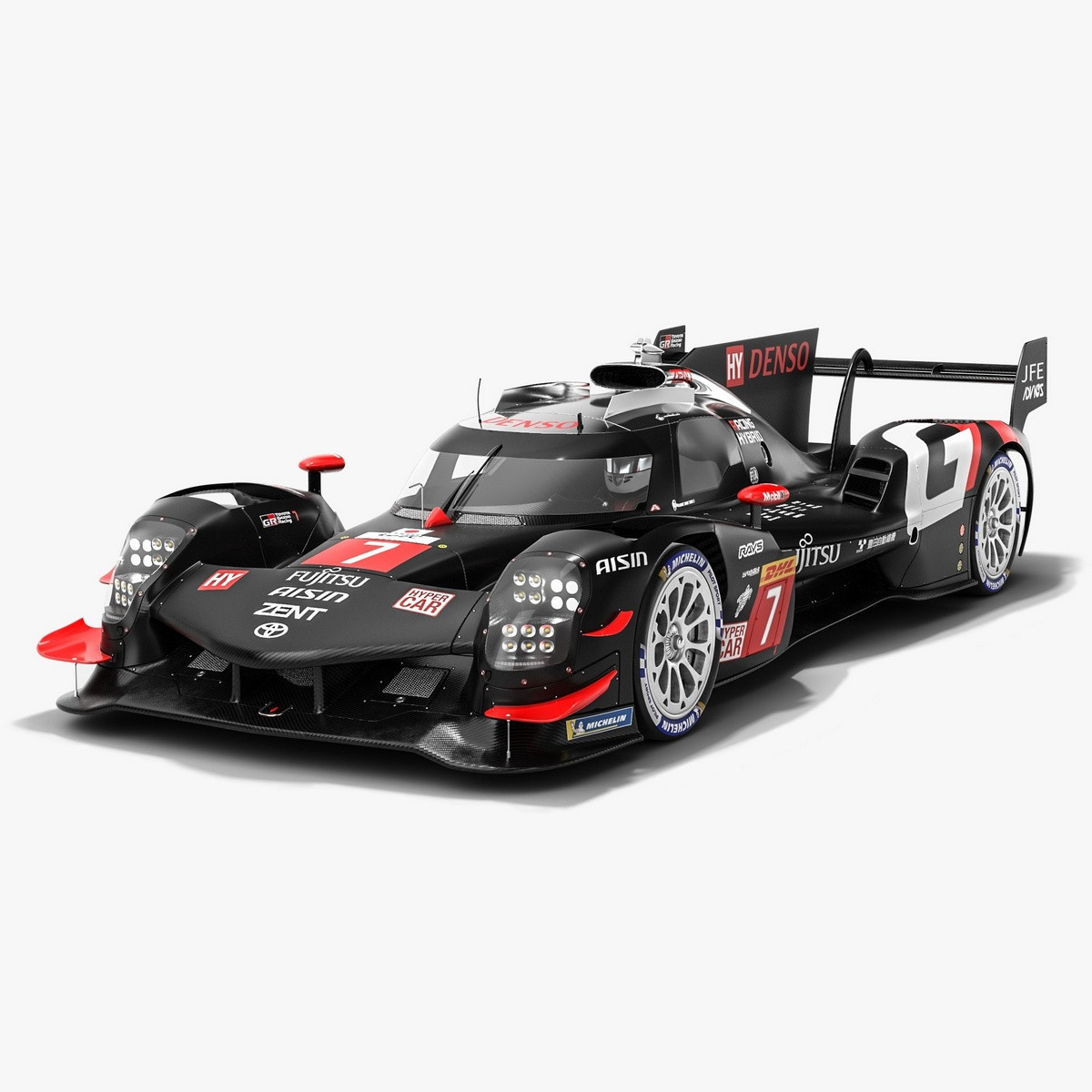 Toyota GR010 2024 Hybrid WEC LMH Hypercar race car 3D model ...