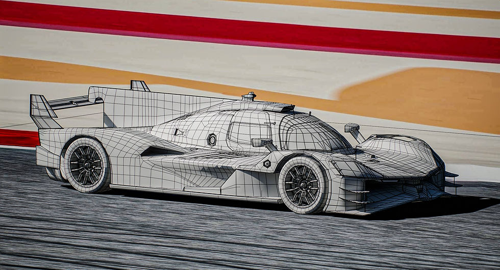 Alpine A424 WEC LMH Season 2024 Carbon Race Car 3D model | OpticalDreamSoft