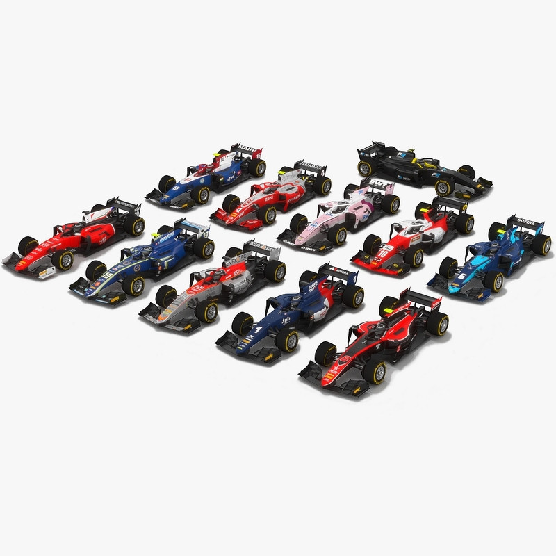 Formula 2 2018 Cars 3D model | OpticalDreamSoft
