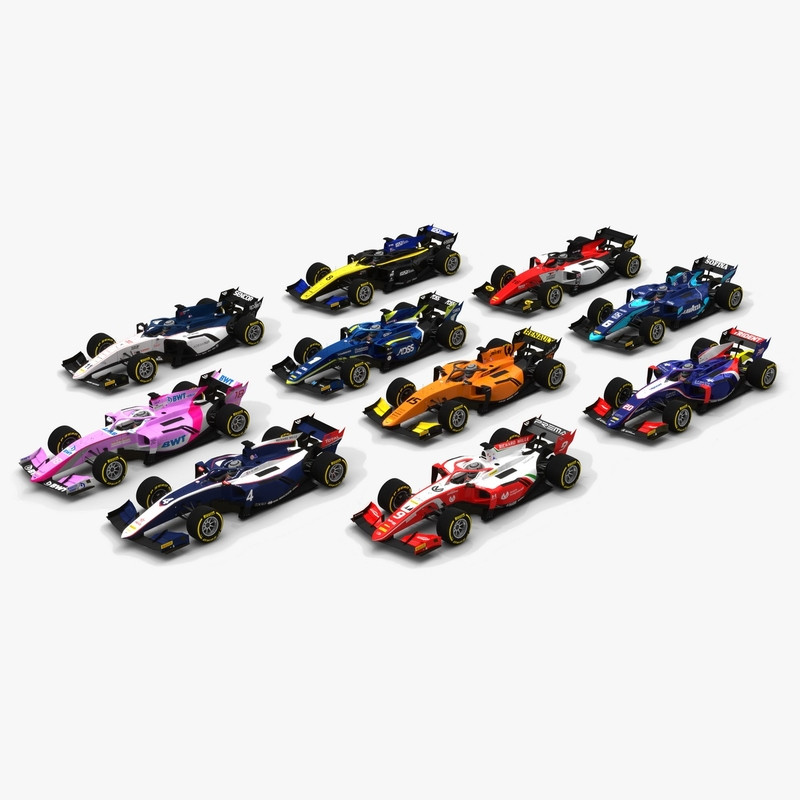 Formula 2 2019 Cars 3D model | OpticalDreamSoft