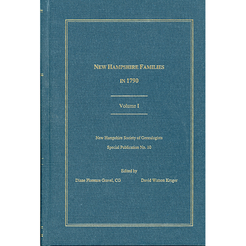 New Hampshire Families in 1790, Volume 1 | NHSOG