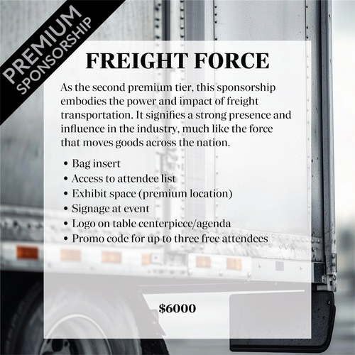 Premium Sponsorship - Freight Force | Cowen's BRBC2025
