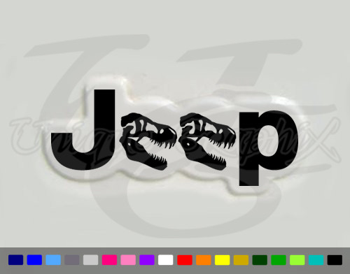 Jeep T-Rex Jeep Fender Decals 1 Pair Compatible with Wrangler TJ 97 ...