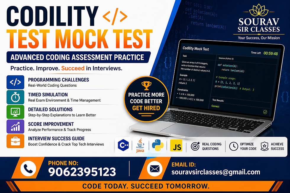 Codility Test Mock Test – Advanced Coding Assessment Practice ...