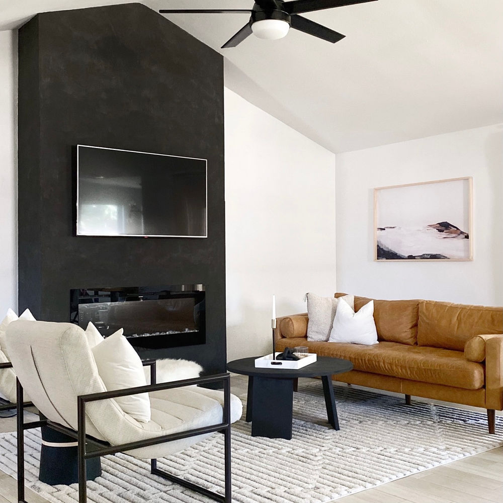 DIY Fireplace - 90s Living Room Renovation