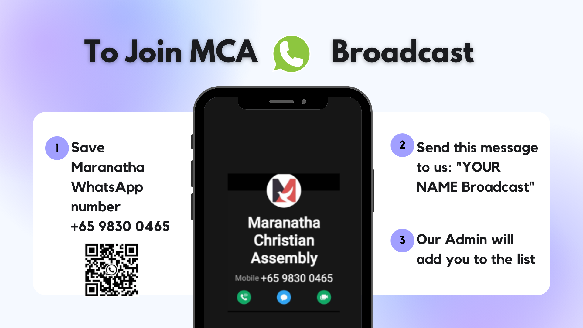 Join MCA Broadcast | Maranatha