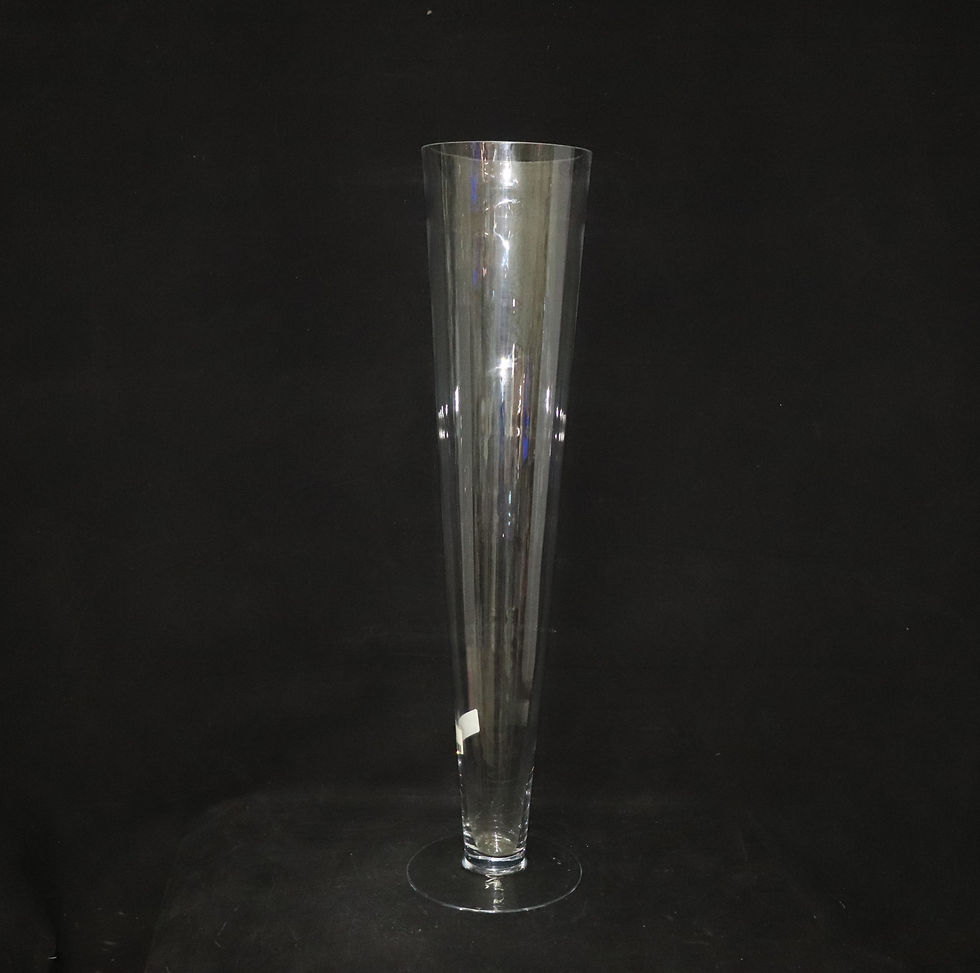 Trumpet-Cone glass vase | BNB Wholesale Inc.