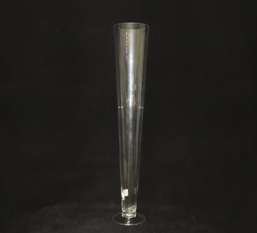 28" Glass Trumpet-Cone vase | BNB Wholesale Inc.