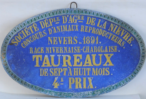 PLAQUE RECOMPENSE NEVERS 1891 | EBE 58