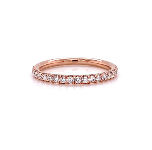 14kt Rose Gold 0.30ctw Round Diamond Band | Baida Jewelry