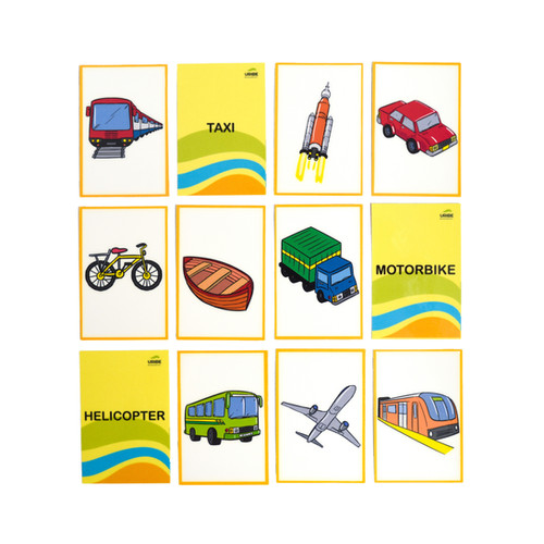 Cards Set Means of Transport (12) | Learning Store