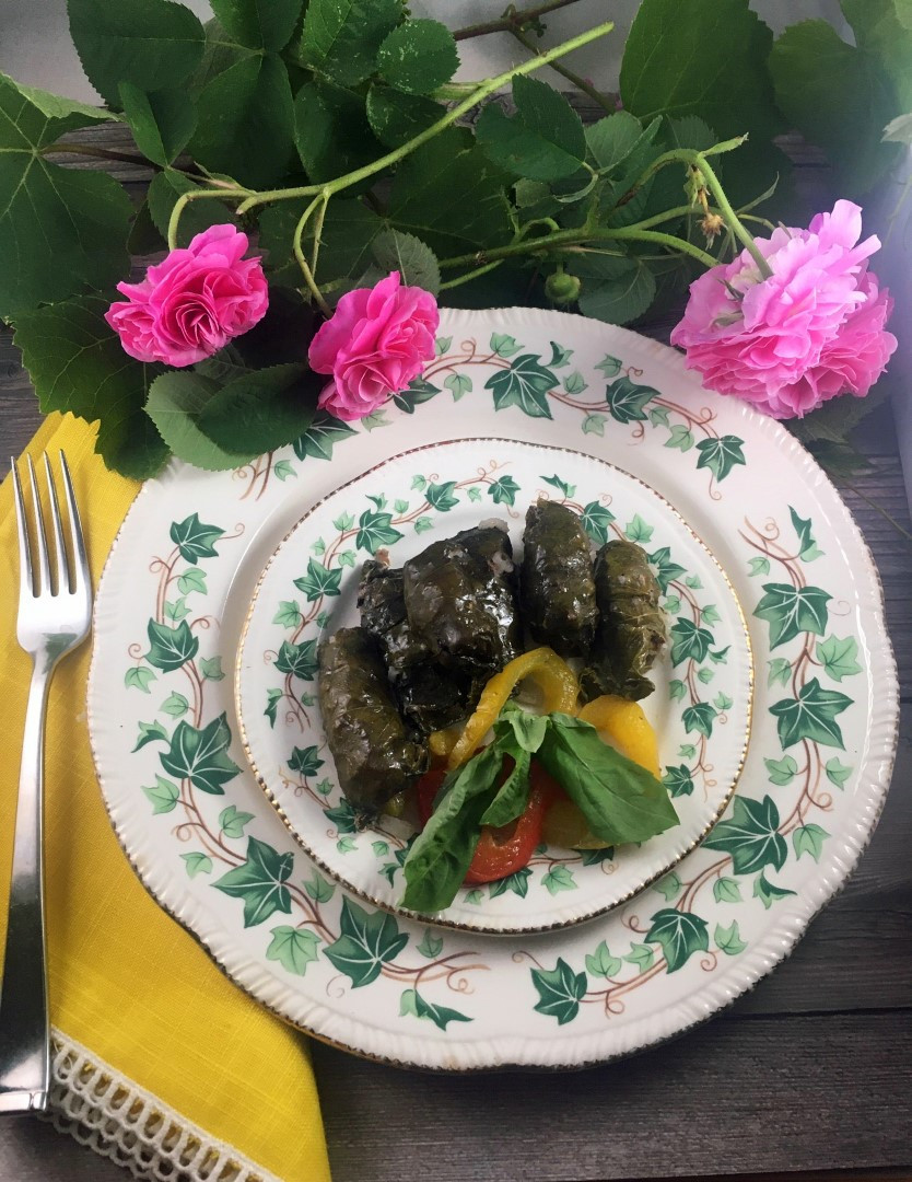 Yaprakia (Dolmathes) Stuffed Grape Leav | The Greekish Life