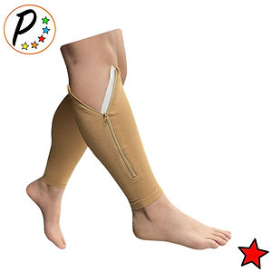 Closed Open Zipper Compression Stockings | Presadee