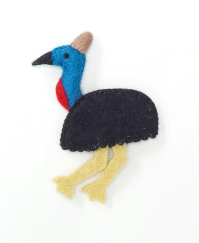 Cassowary finger puppet | Fossika