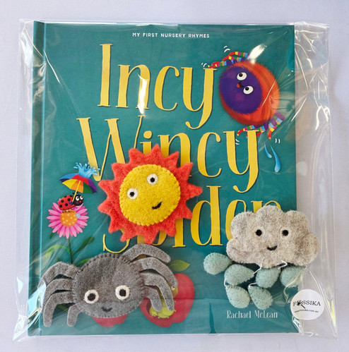 Incy Wincy Spider book and finger puppet set | Fossika