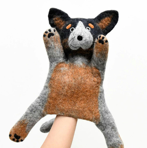 Blue heeler hand puppet | Fossika