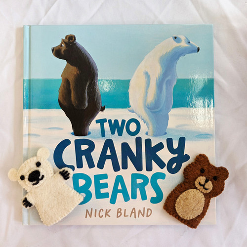 Two Cranky Bears book and finger puppet set | Fossika