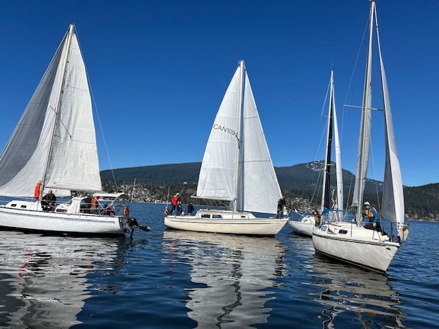 Sunshine Coast Yacht Club, Gibsons, BC., Fun sailing every Sunday